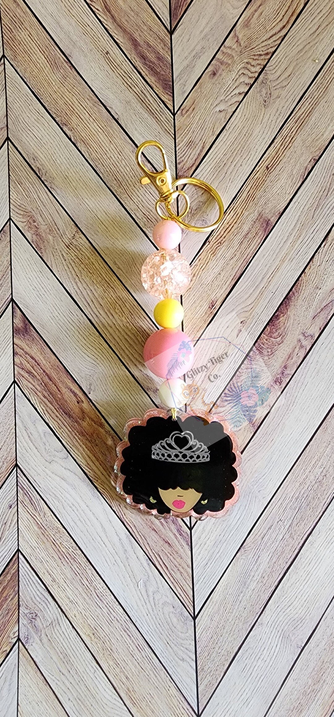 Queen Beaded Keychain | Queen Keychain | Black Queen - Etsy