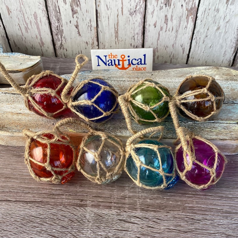 Sea Glass Float Ornaments - Etsy