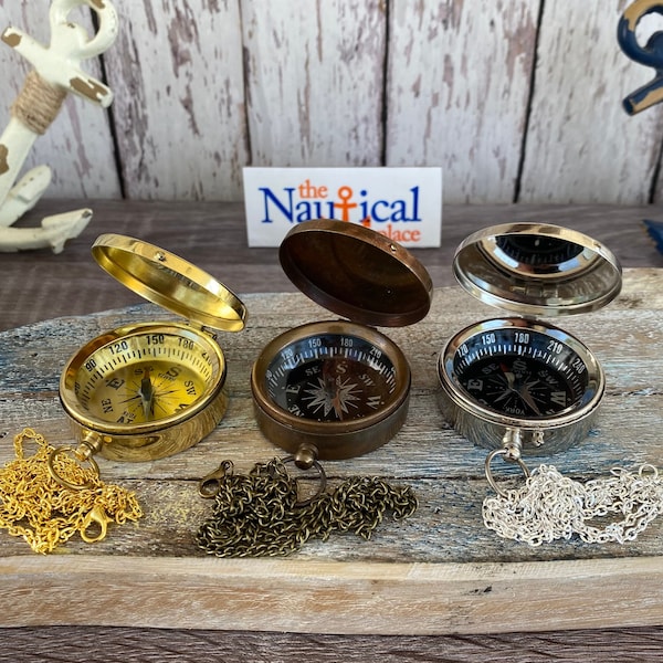 Old Compass Pendant - Etsy