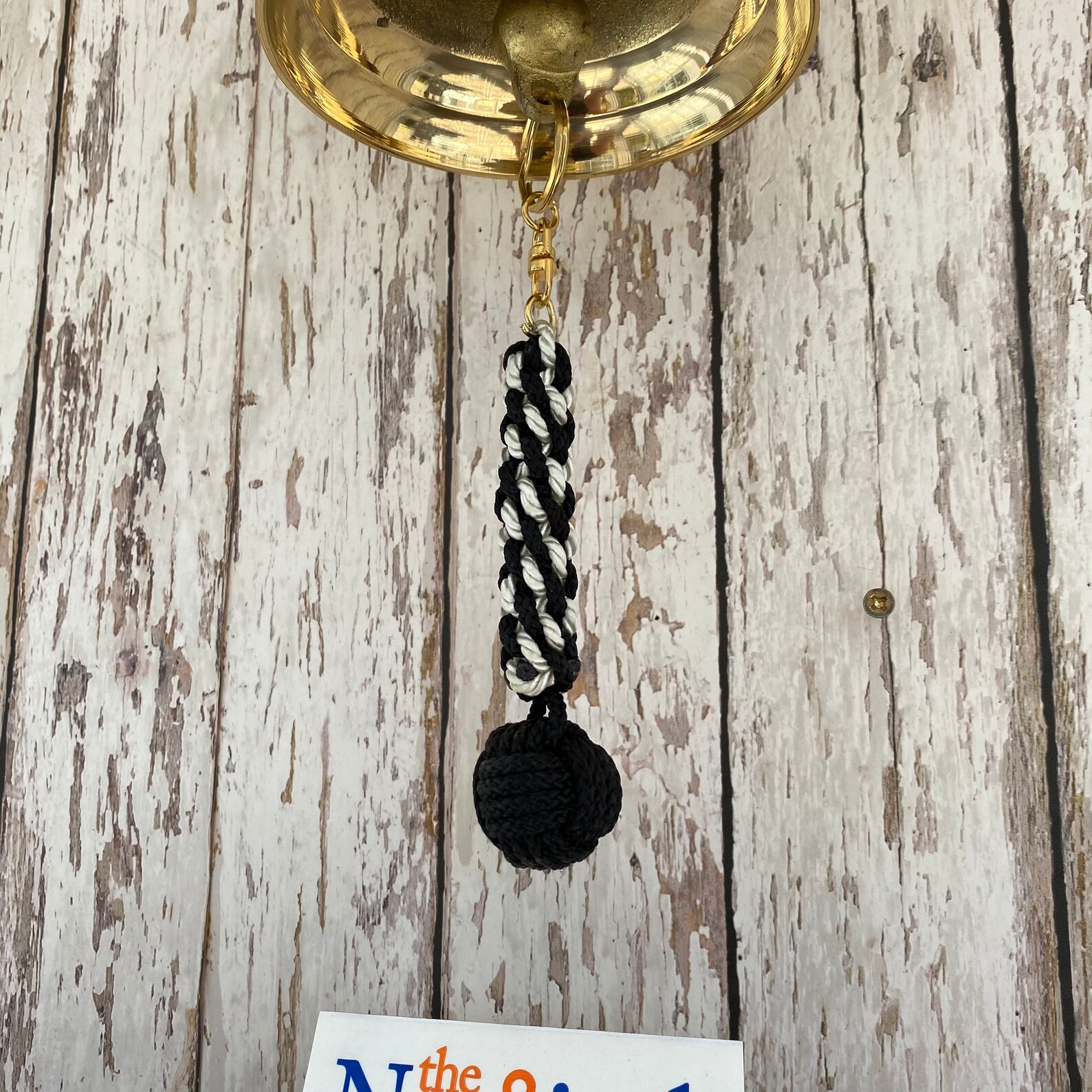 Rope Bell Pull W/ Monkey Fist Knot Ball - Braided Knot Lanyard - Hand ...