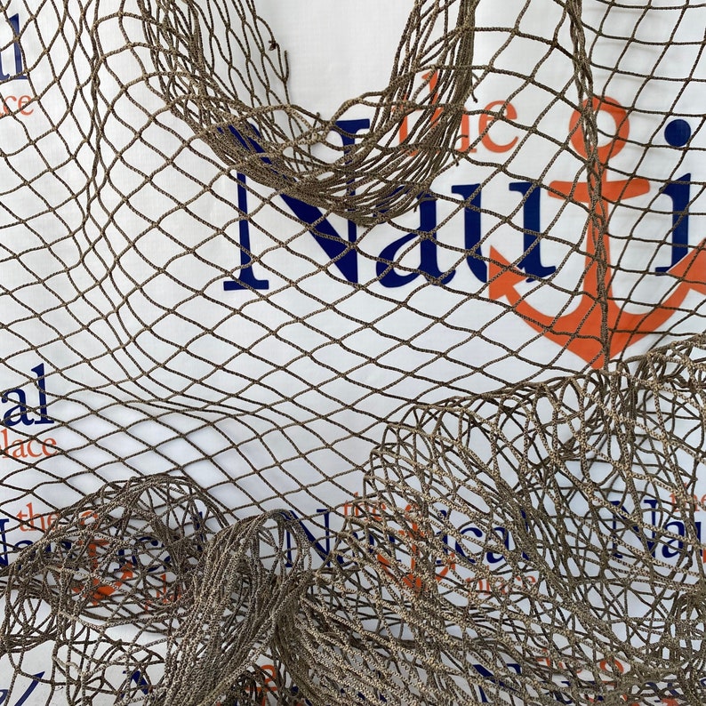Real Fish Net 10 Ft X 10 Ft KNOTLESS Vintage Used - Etsy