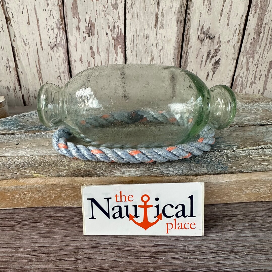 Japanese Glass Fishing Float, True Stubby, Fatty Rolling Pin, Authentic ...