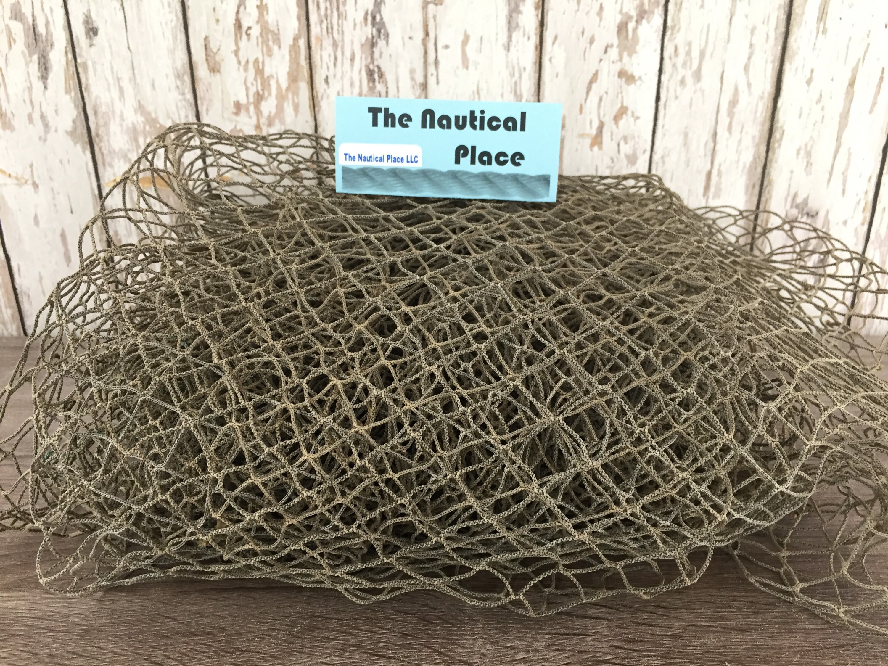 Old Fishing Net - 10 ft x 10 ft - KNOTLESS - Vintage Used Fish Netting ...