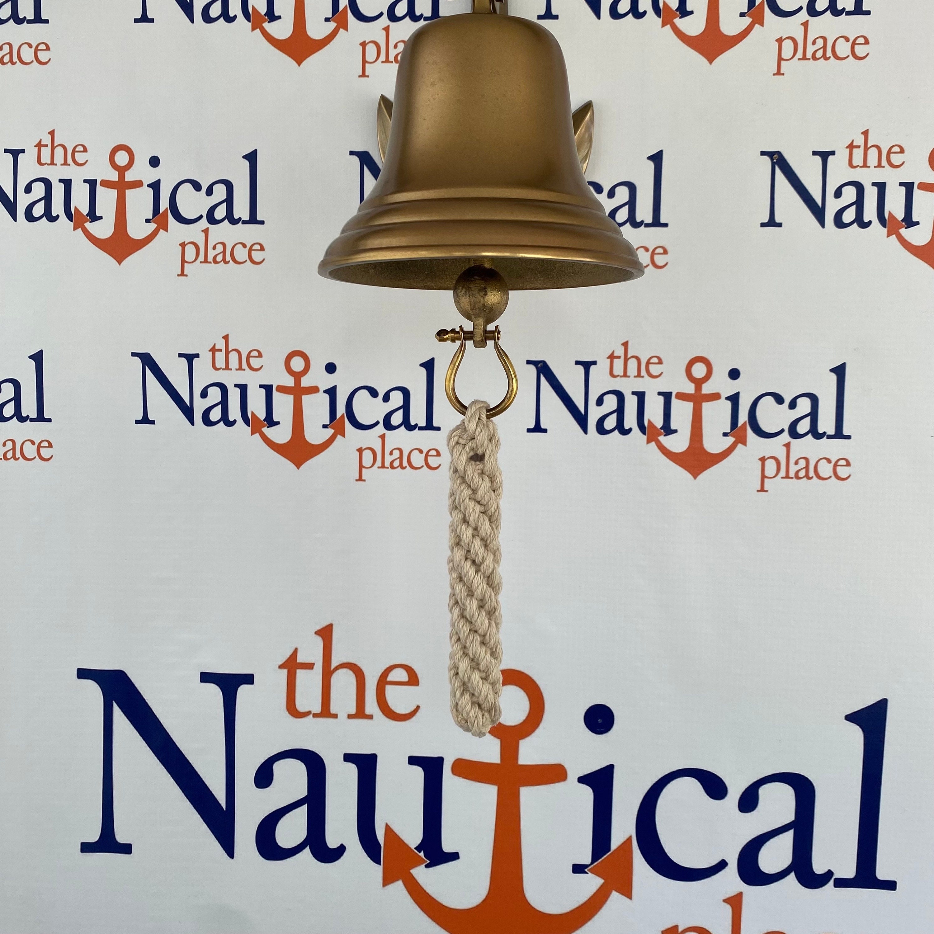 Rope Bell Pull w/ Brass Shackle - Braided Knot Lanyard - Hand Tied ...