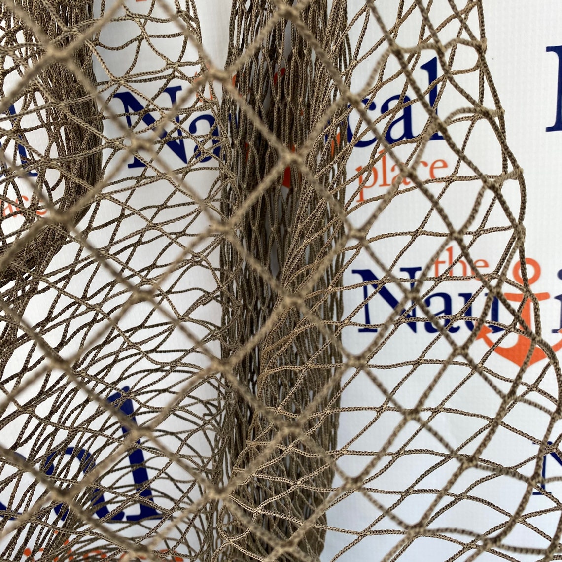 Real Fish Net 10 Ft X 10 Ft KNOTLESS Vintage Used - Etsy