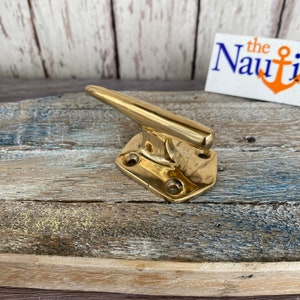 Solid Brass Cleats - Cabinet Handle Hardware - Nautical Wall Hooks ...