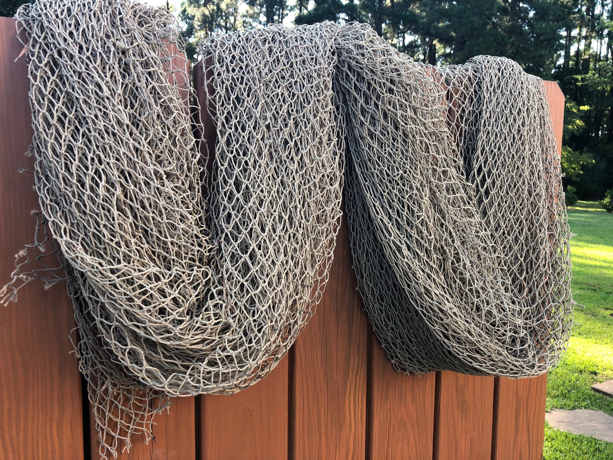 Authentic Fish Netting Cut From Real Commercial Fishing Nets - 15 ft x ...