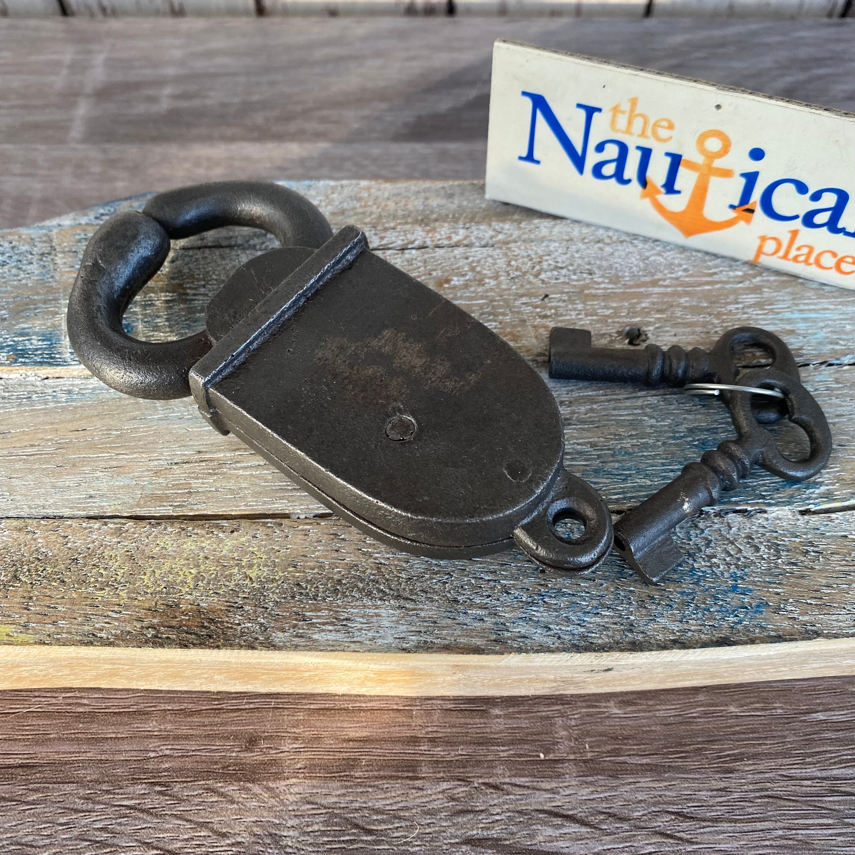 Iron Crab Lock and Keys - Vintage Antique Rustic Style - Old Style ...