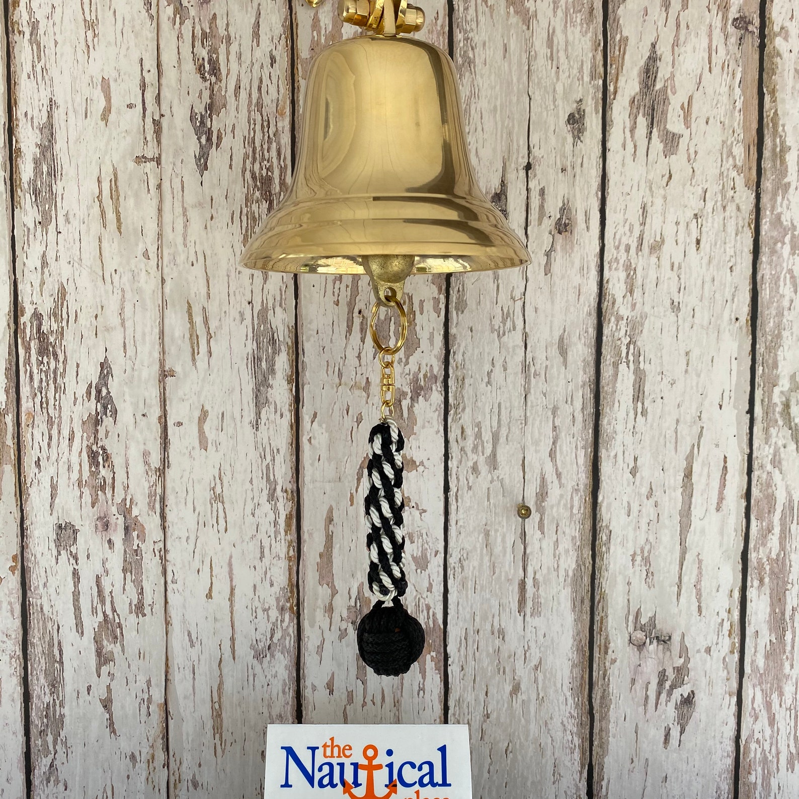 Rope Bell Pull W/ Monkey Fist Knot Ball - Braided Knot Lanyard - Hand ...
