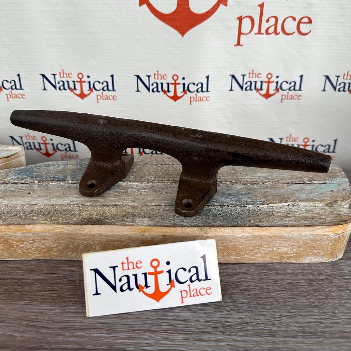 10" Large Cast Iron Cleat - Cabinet Door Handle, Drawer Pull - Nautical ...