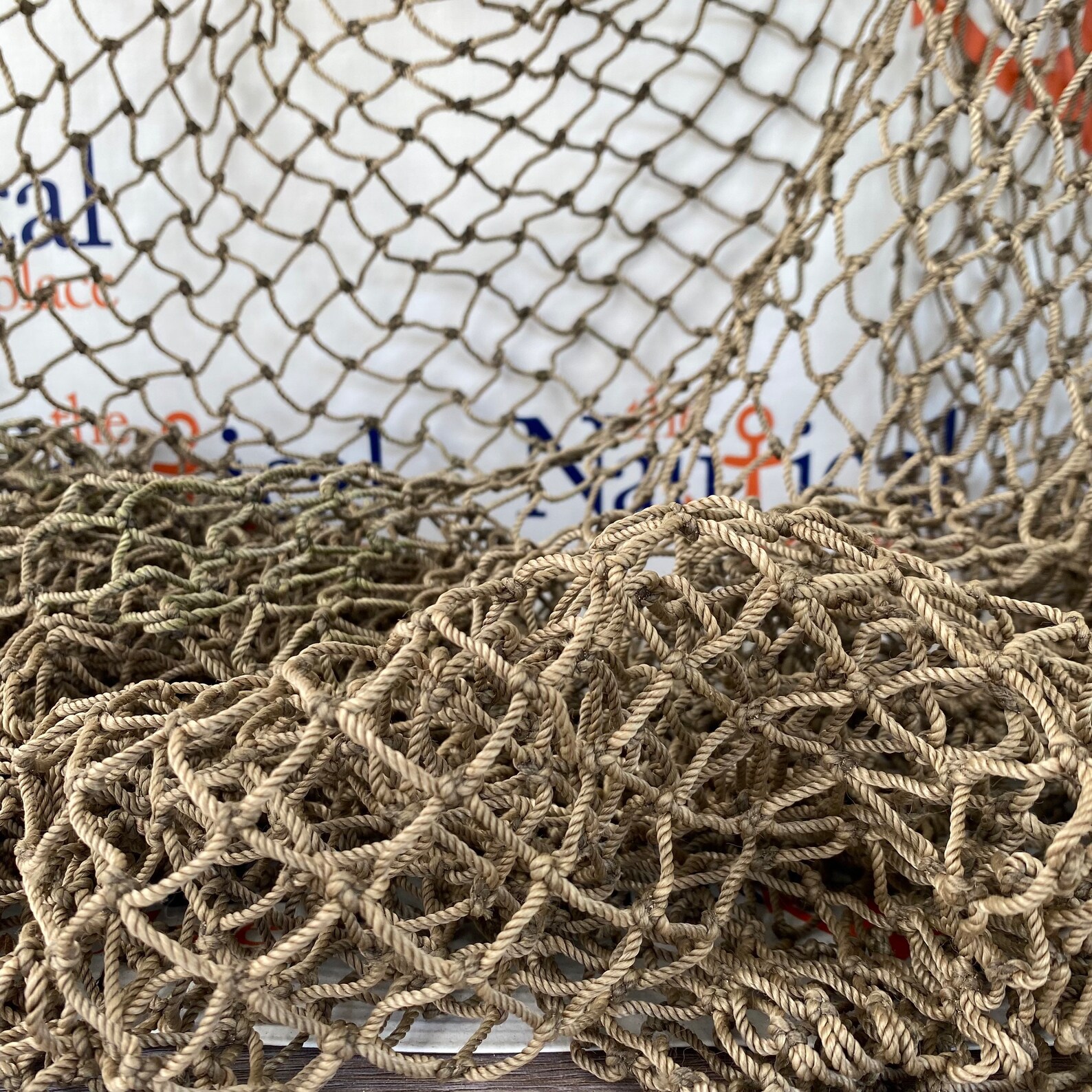 Authentic Fish Net Cut From Real Commercial Fishing Nets - 15 Ft X 15 ...