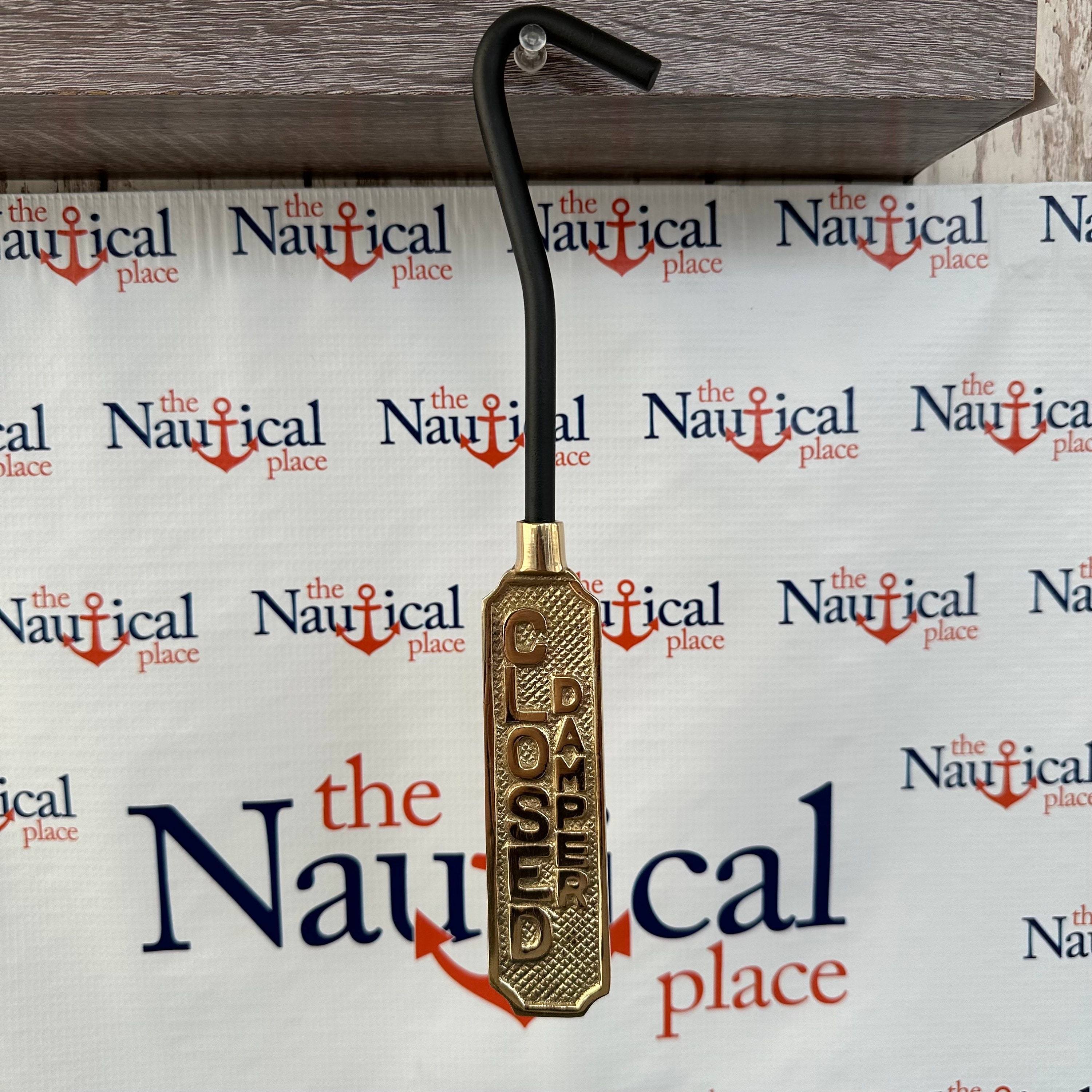 Solid Brass Open / Closed Damper Sign - Hanging Sign For Home