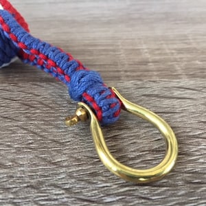 Monkey Fist Rope Knot Key Chain W/ Brass Shackle 4.5 - Etsy