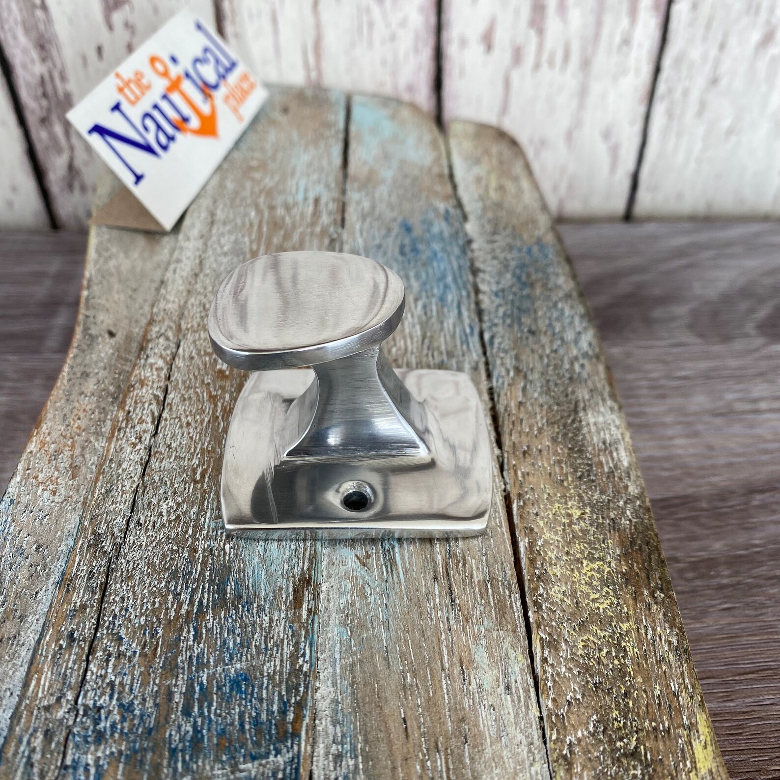 Solid Brass or Aluminum Single Hook Cleat - Nautical Wall Hooks ...