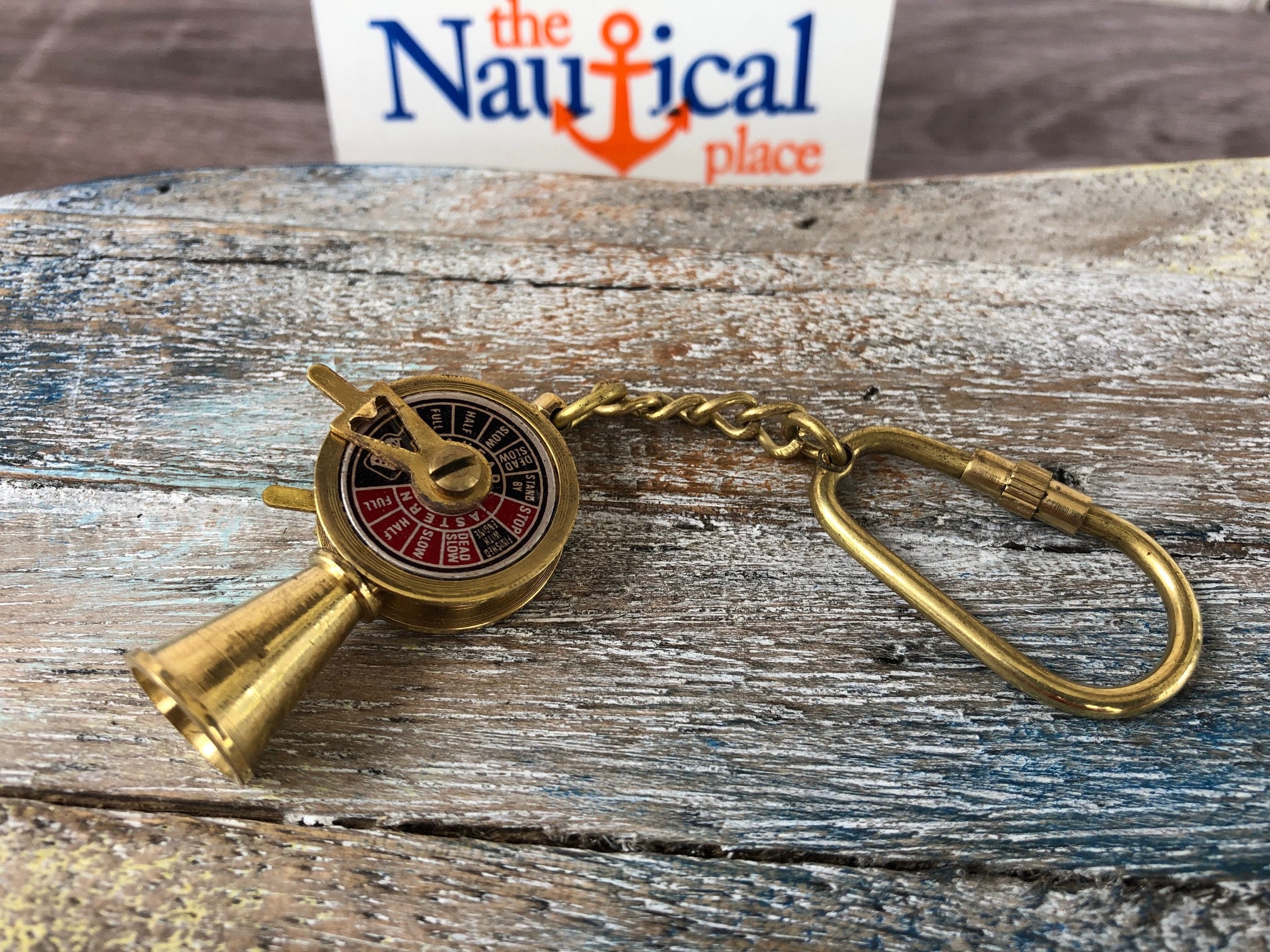 Brass Telegraph Keychain - Old Vintage Antique Style - Miniature ...