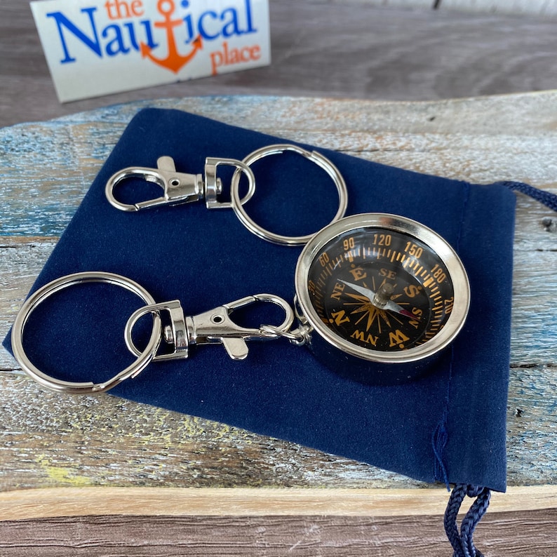 Brass Telescope & Compass Gift Set W/ Velour Bag W/ Optional - Etsy