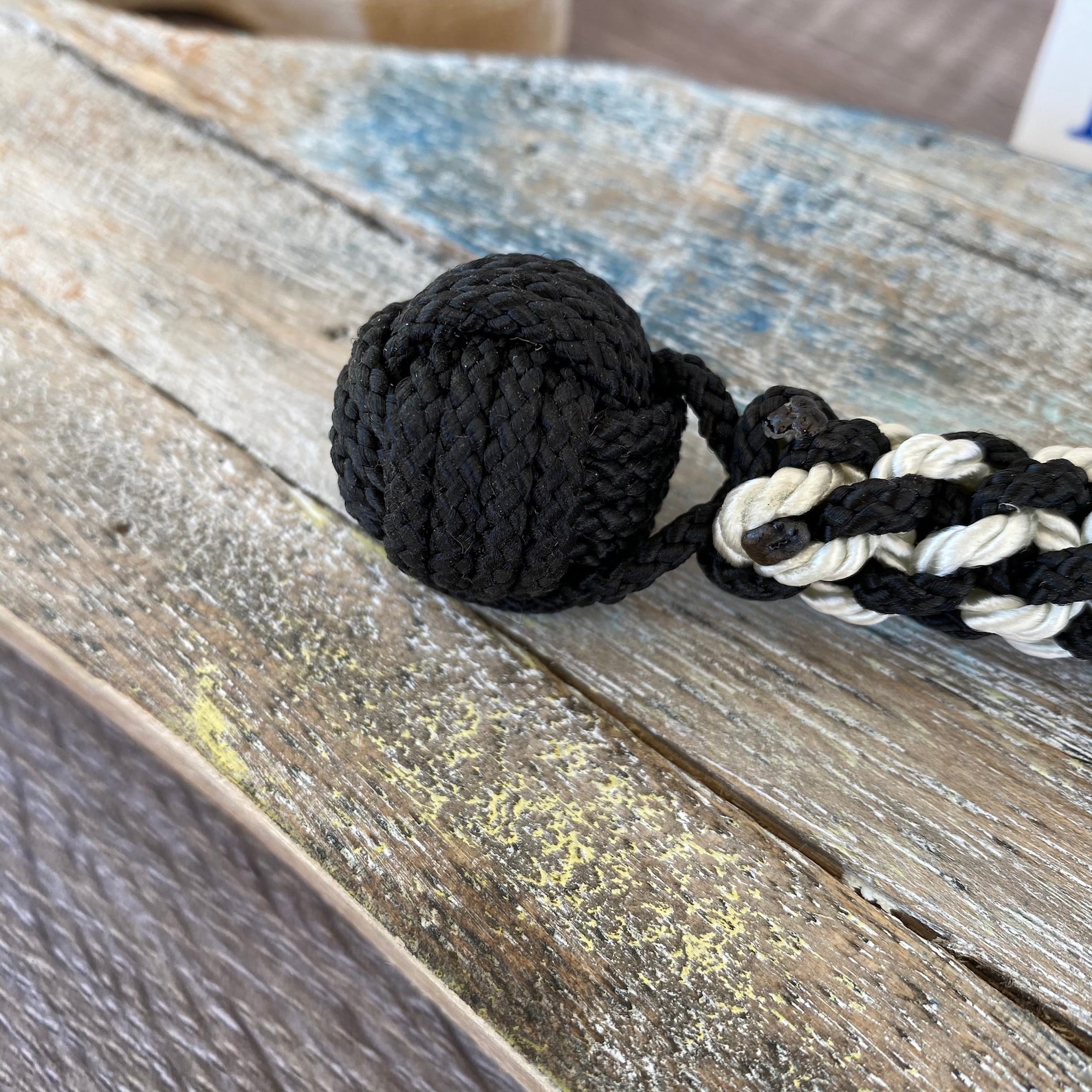 Rope Bell Pull W/ Monkey Fist Knot Ball Braided Knot Lanyard - Etsy