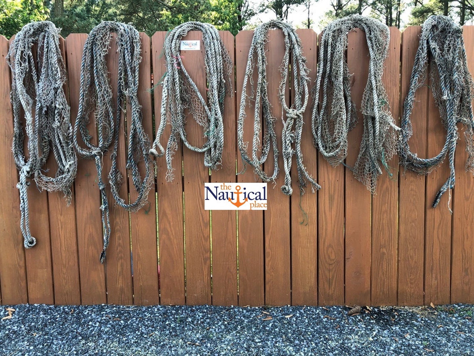 Authentic Used Fishing Net Old Vintage Fish Netting Commercial Recycled ...