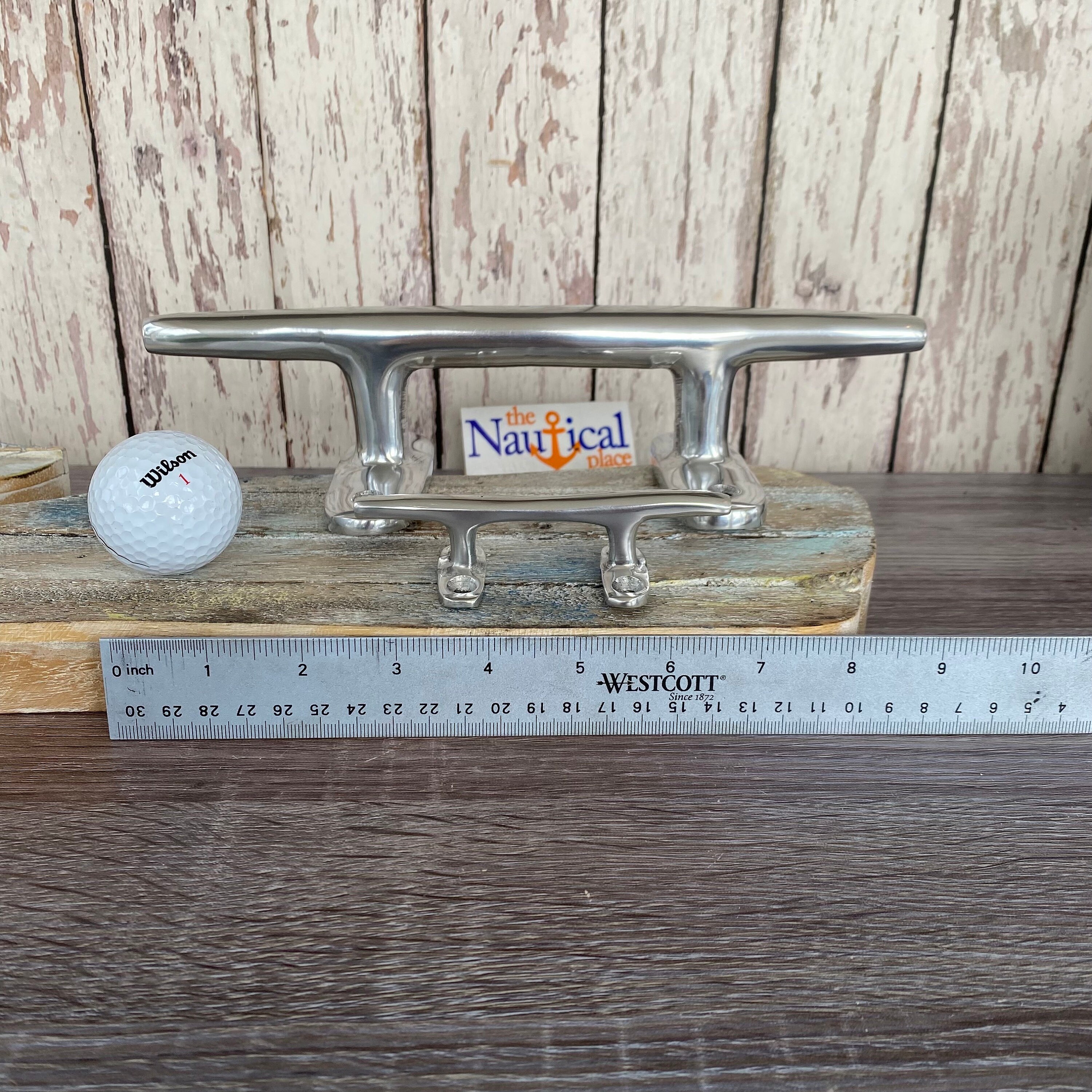 Aluminum Cleats - Large or Small - Chrome Silver Finish - Nautical ...