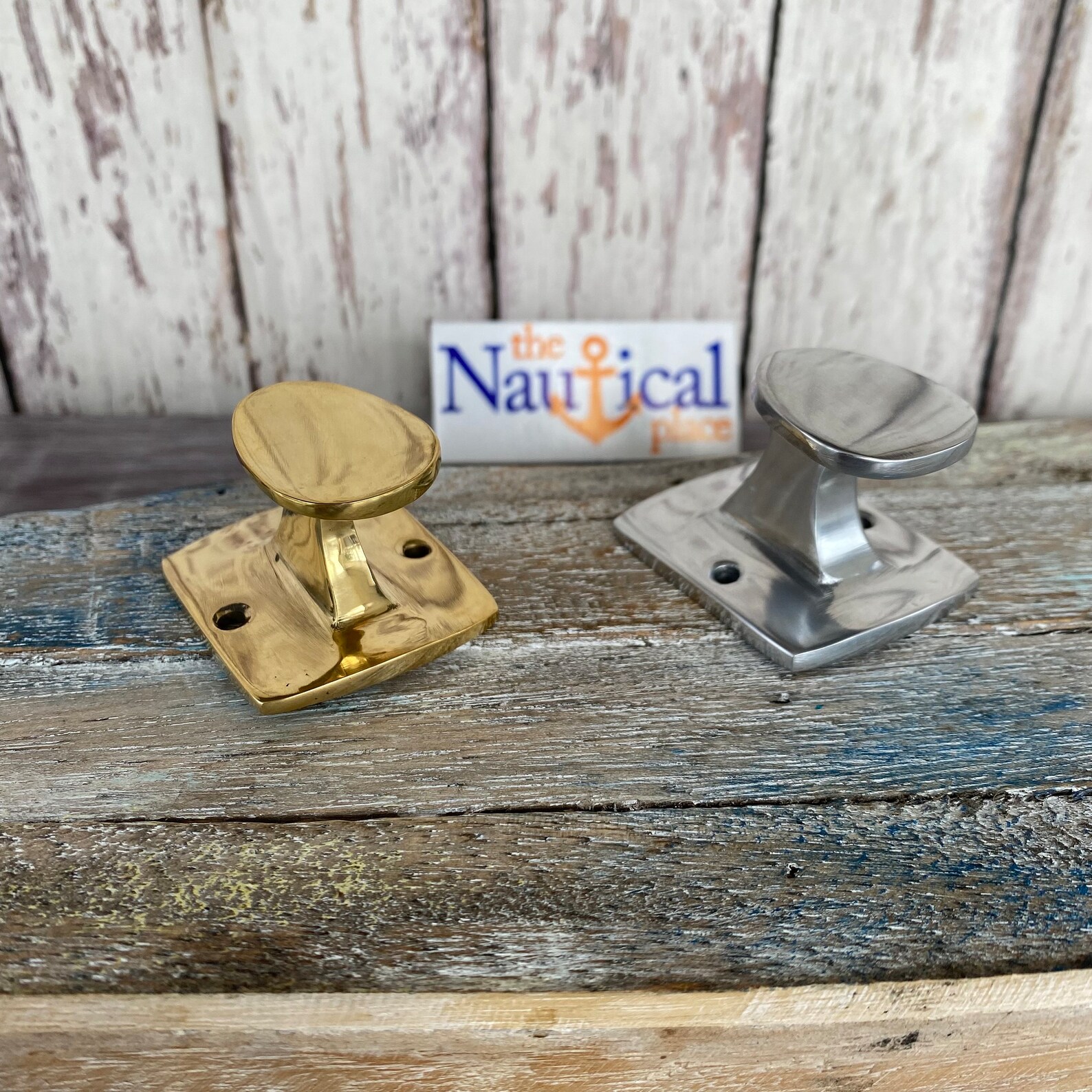 Solid Brass or Aluminum Single Hook Cleat - Nautical Wall Hooks ...