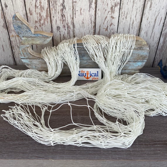 Buy White Nylon Fish Netting 5 Ft Wide Sold by the Foot 2 Holes Soccer Batting Slow Feed Decorative Fishing Net Nautical Decor Online in India Etsy
