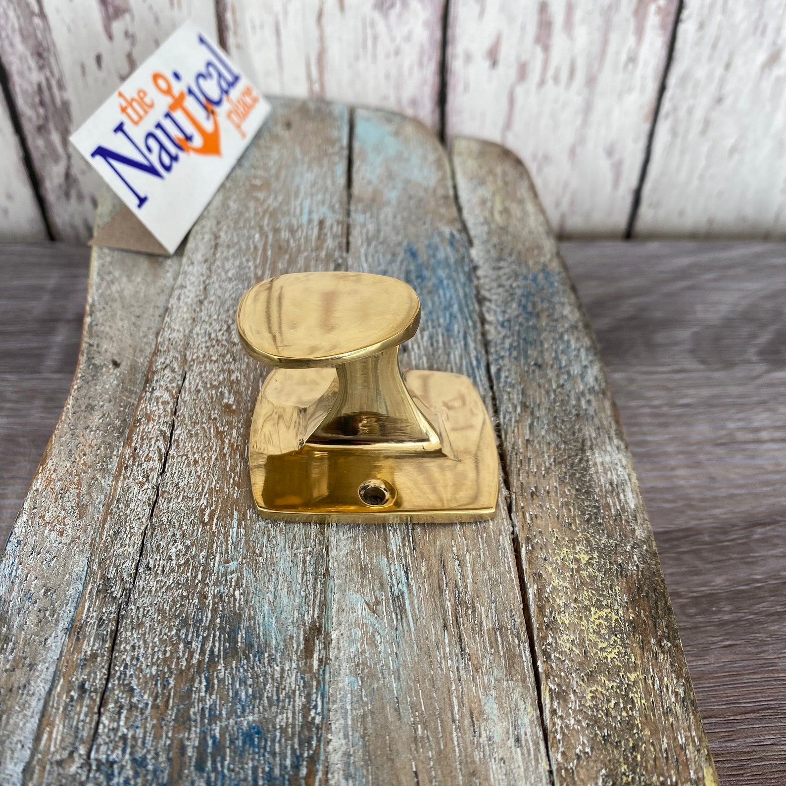Solid Brass or Aluminum Single Hook Cleat - Nautical Wall Hooks ...