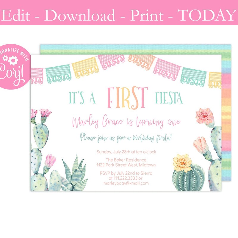 Fiesta Invitation - Etsy