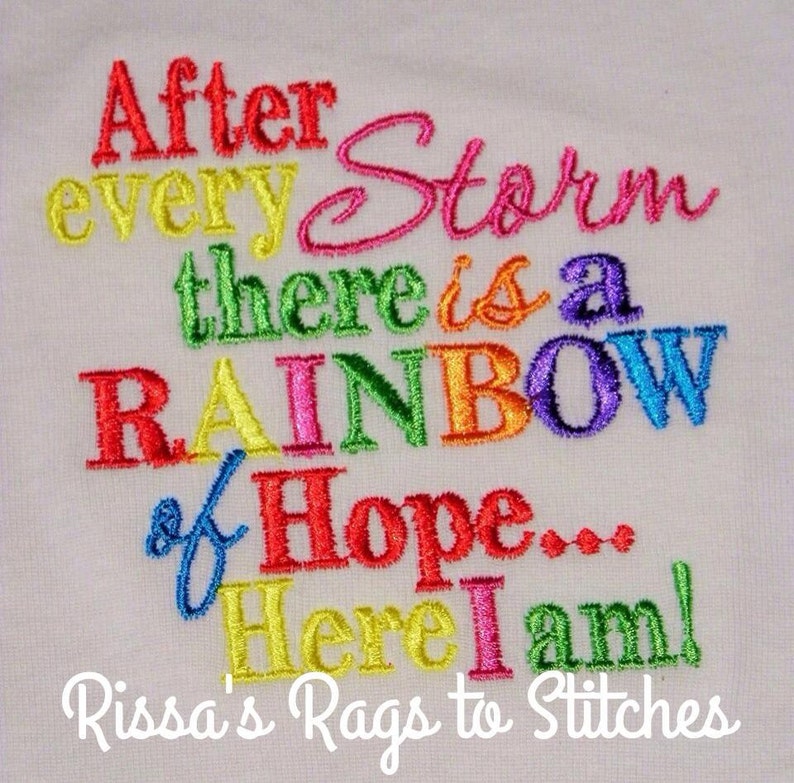 After Every Storm There is a RAINBOW of Hope. - Etsy