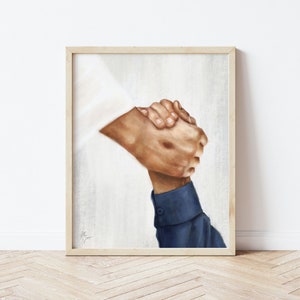 Jesus and Police Officer Artwork, "their Sacrifice," Art Print, First ...