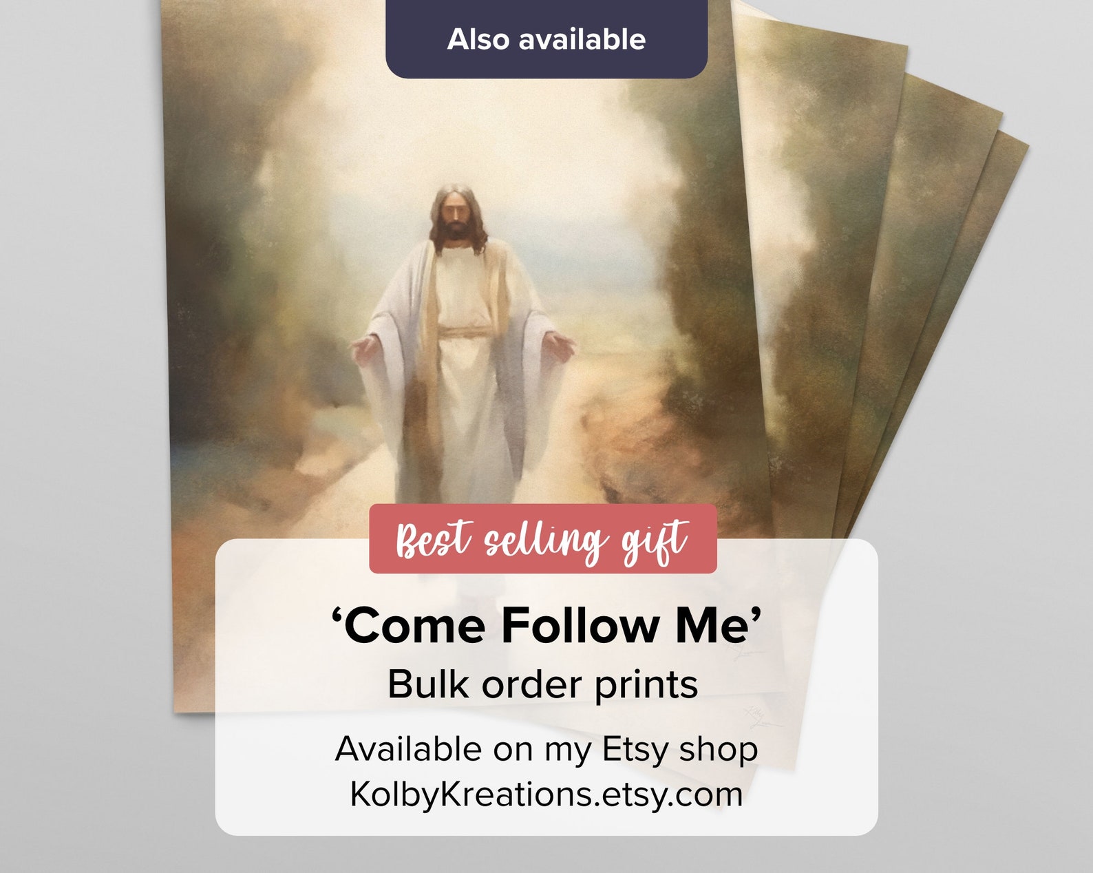 Jesus Christ Artwork, Digital Download, "come Follow Me," Christian Art ...