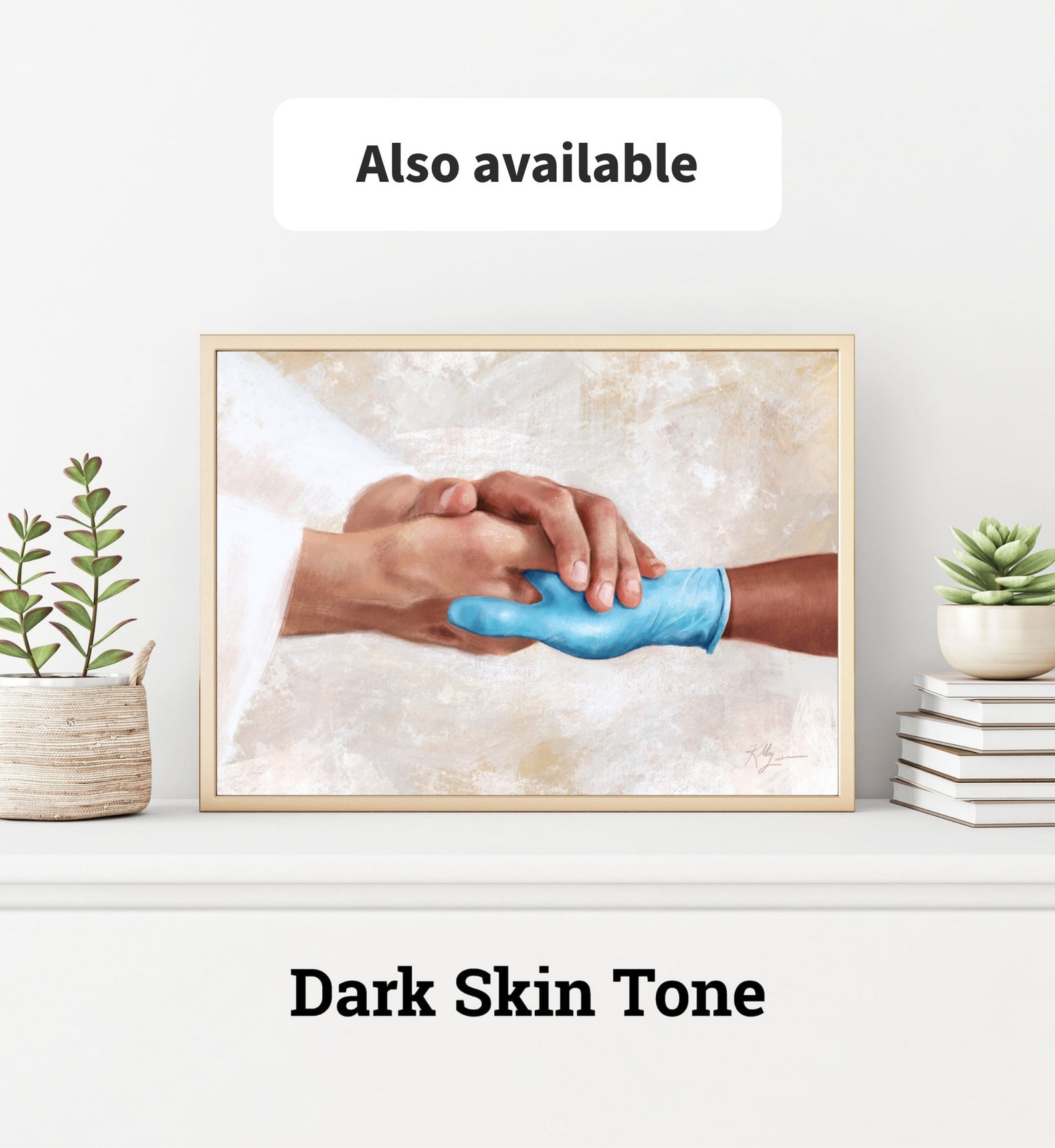 Jesus and Nurse Artwork, "healing Hands," Christian Art Print Gift for ...