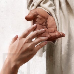 Jesus Christ Artwork, "the Resurrected Christ," Christian Art Print ...