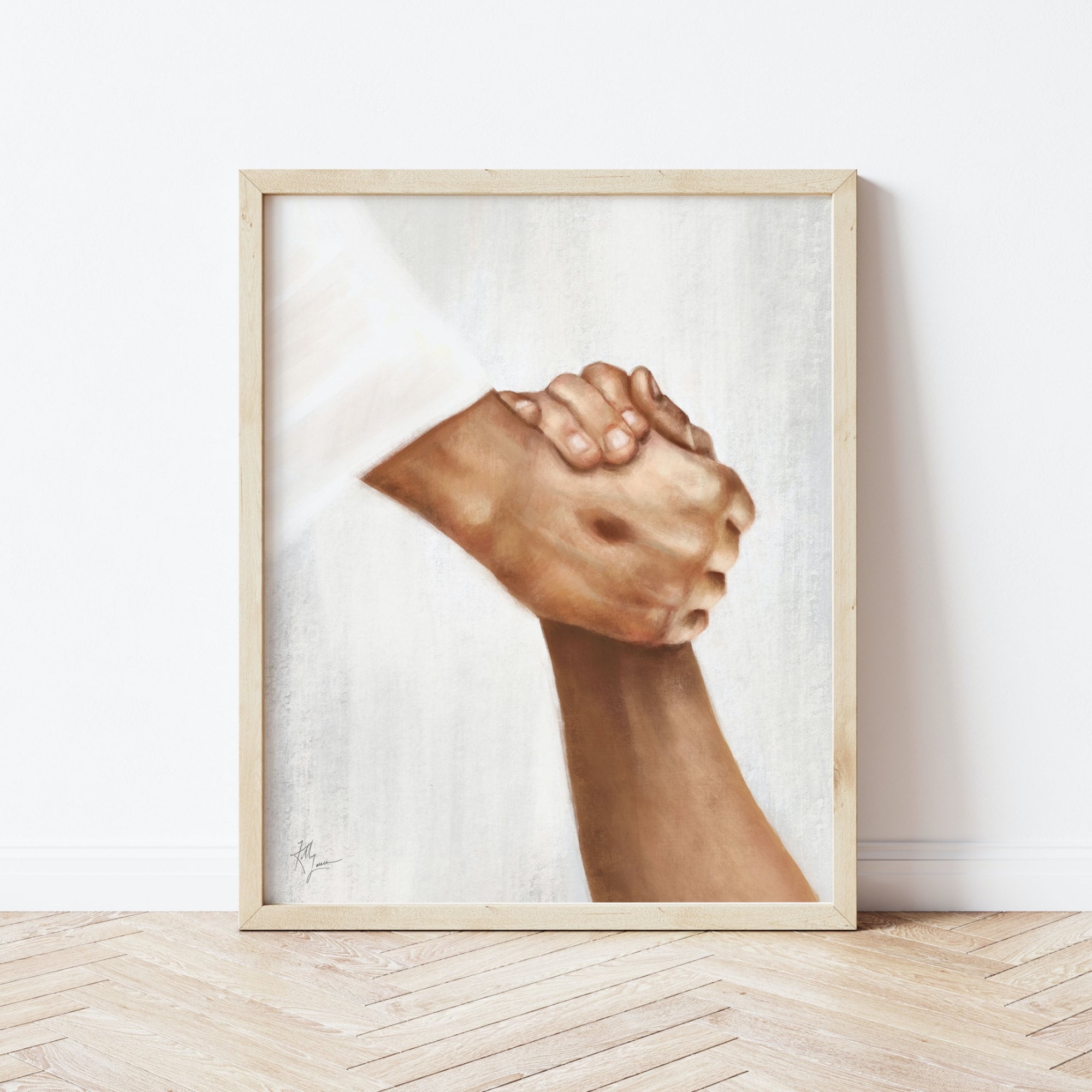 Jesus Holding Hand, "be Not Afraid," Christian Art Print, Strength of ...
