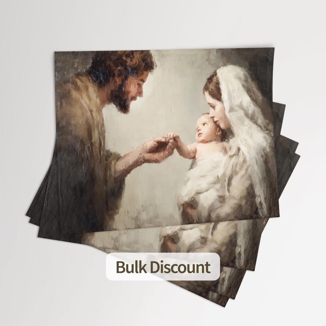 Nativity Christmas Card Prints | Bulk Discount | LDS Christian Art ...