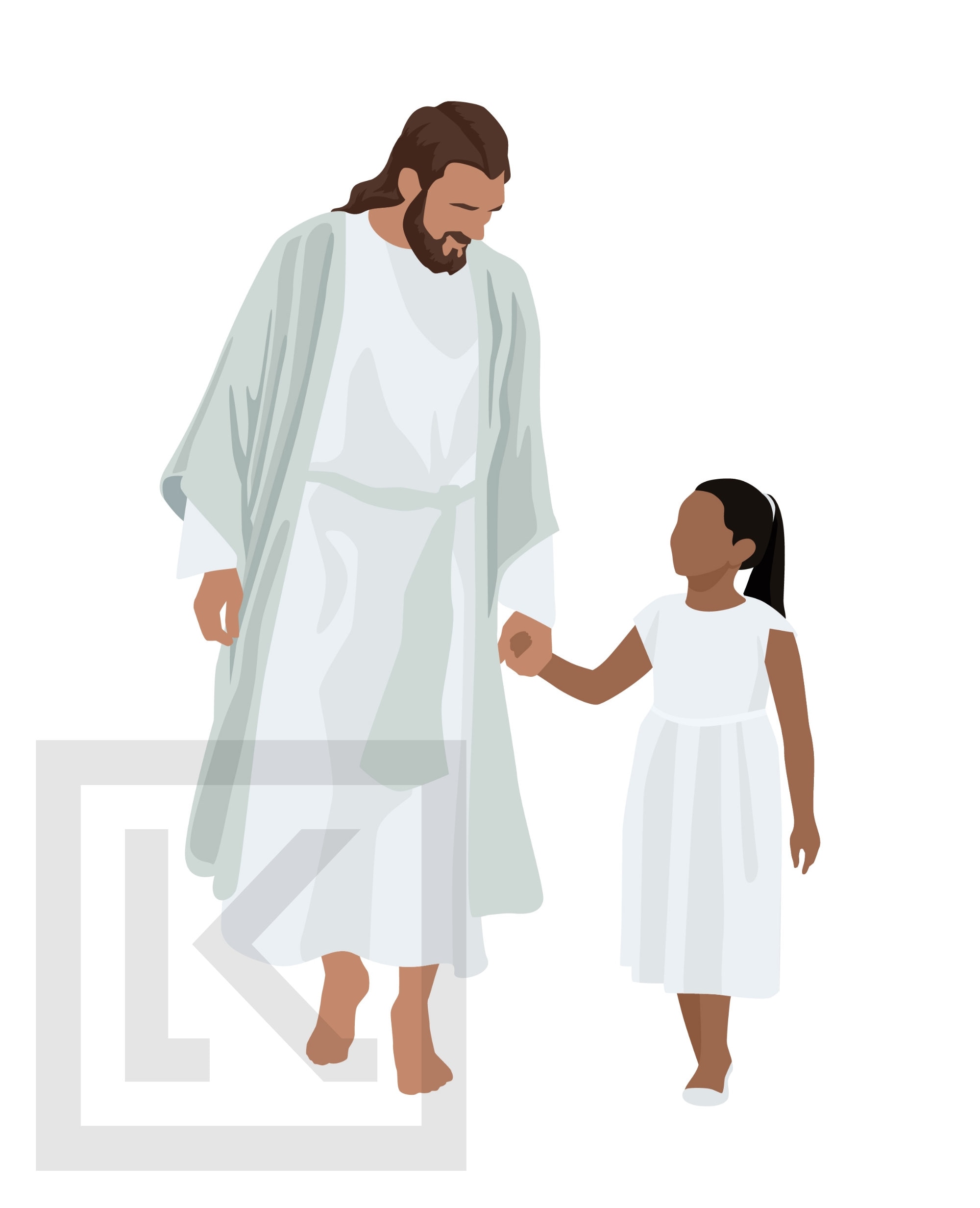 Lds Jesus Baptism Clipart