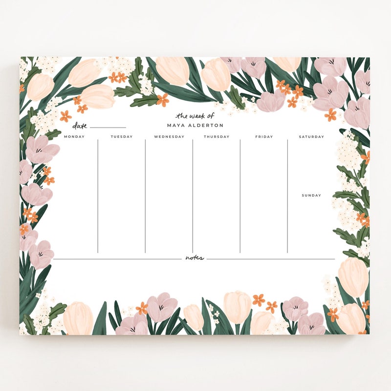 Botanical Planner - Etsy