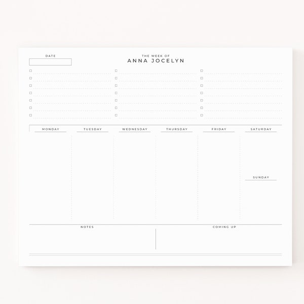 Personalized Planner - Etsy