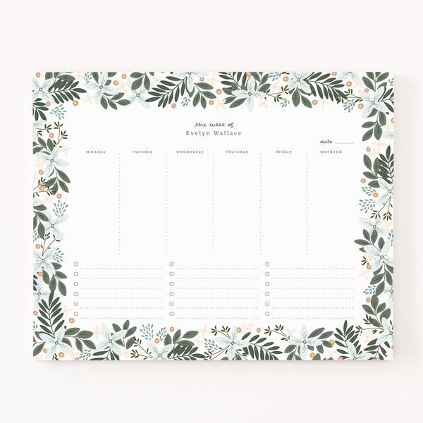 Planner Pad - Etsy