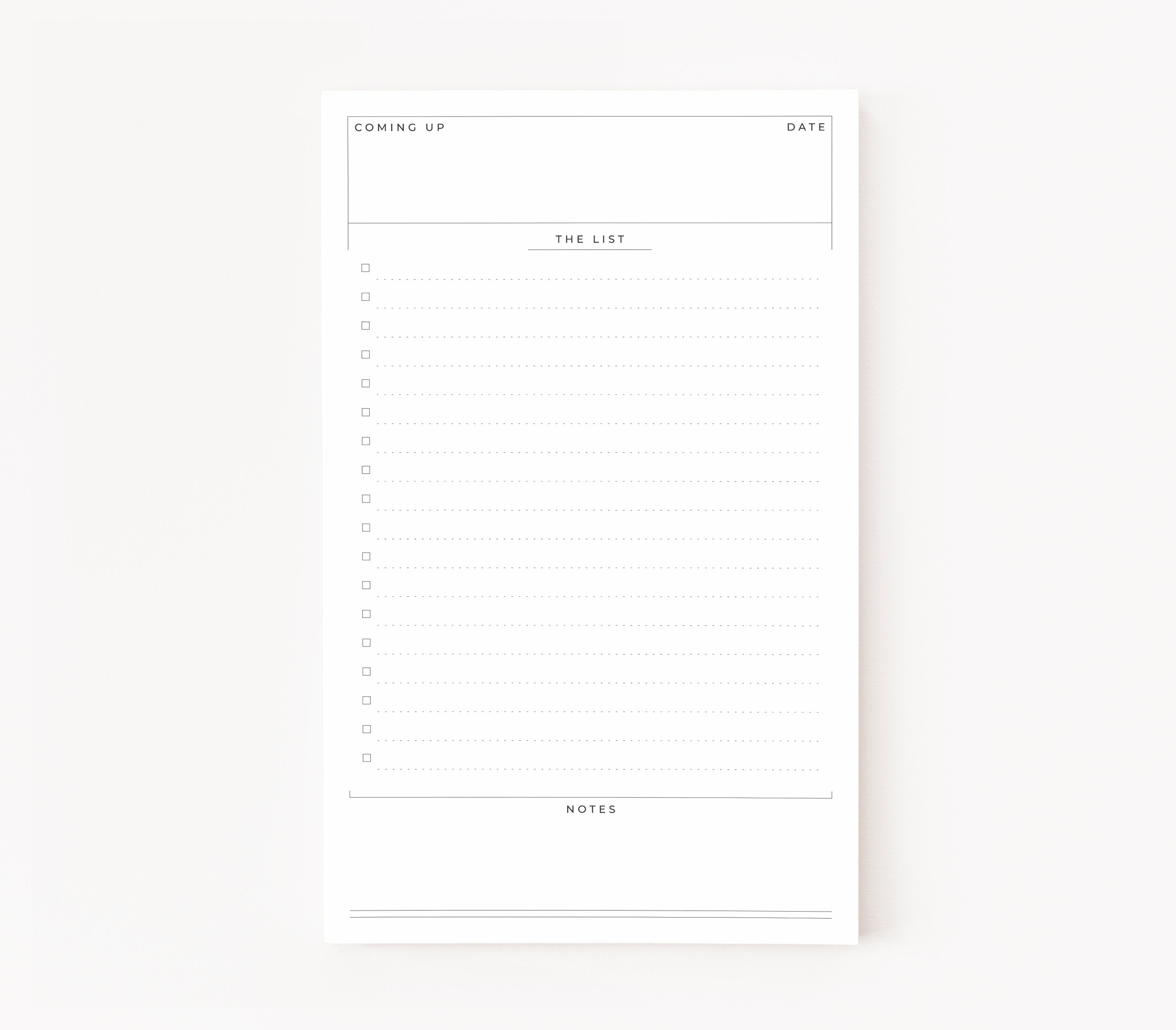 Minimalist to Do List Notepad : Daily to Do List Notepad - Etsy