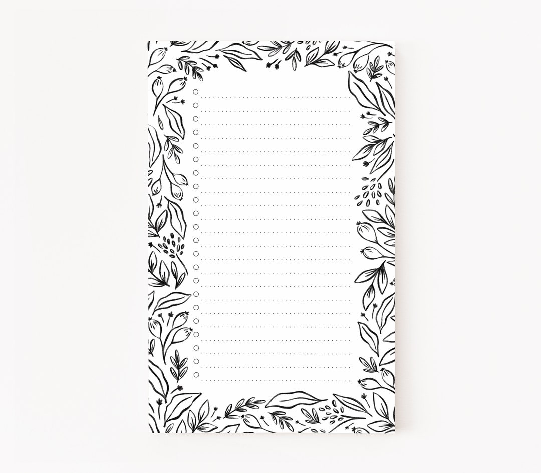 Saturday to Do List Notepad | Illustrated Desk Pad - Etsy