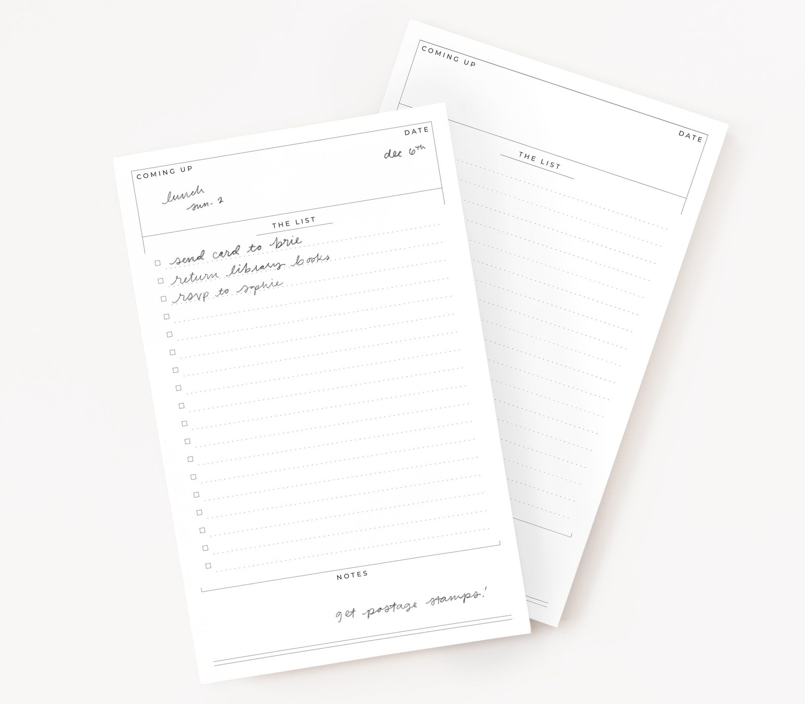 Minimalist to Do List Notepad : Daily to Do List Notepad - Etsy