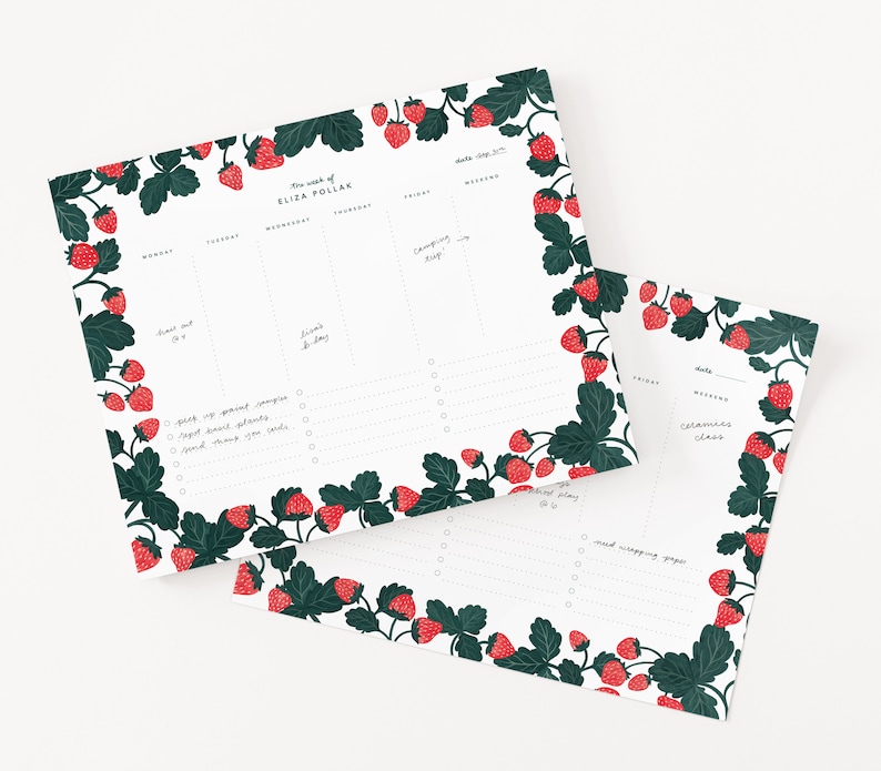 Personalized Weekly Planner Notepad : Custom to Do Planner Pad | Etsy