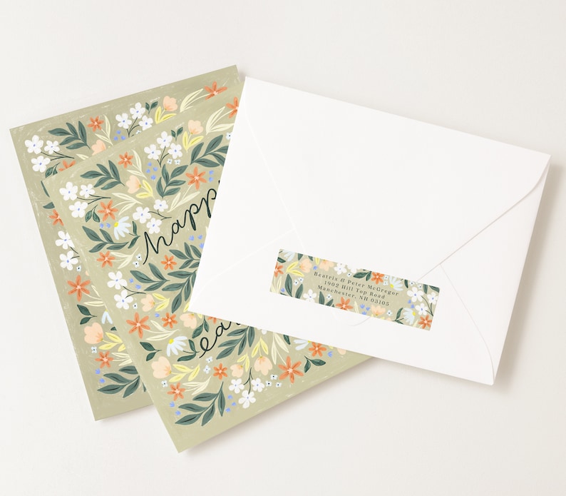 Folk Easter Cards : Illustrated Happy Easter Cards Set of 8 or - Etsy