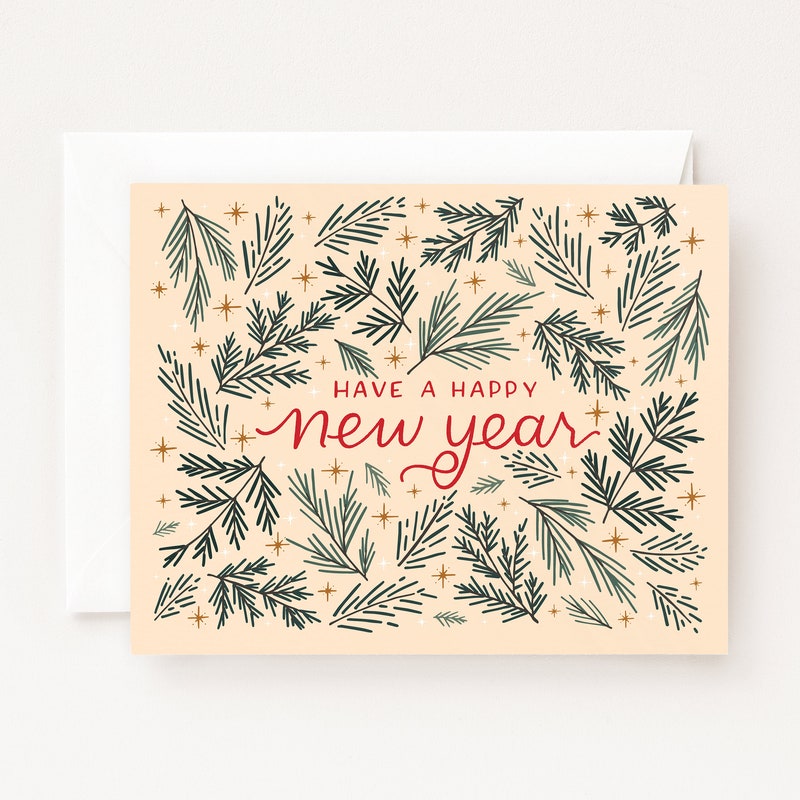 Happy New Year 2025 Cards - Etsy