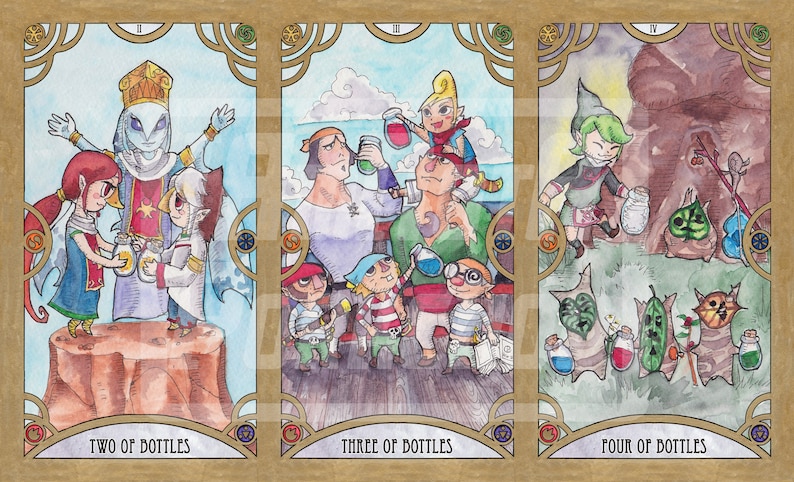 Legend of Zelda Tarot Card Deck 79 Cards Major and Minor - Etsy