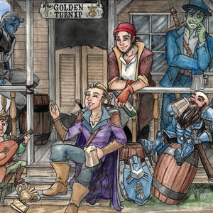 Roleplaying Character Watercolor Commissions - Etsy