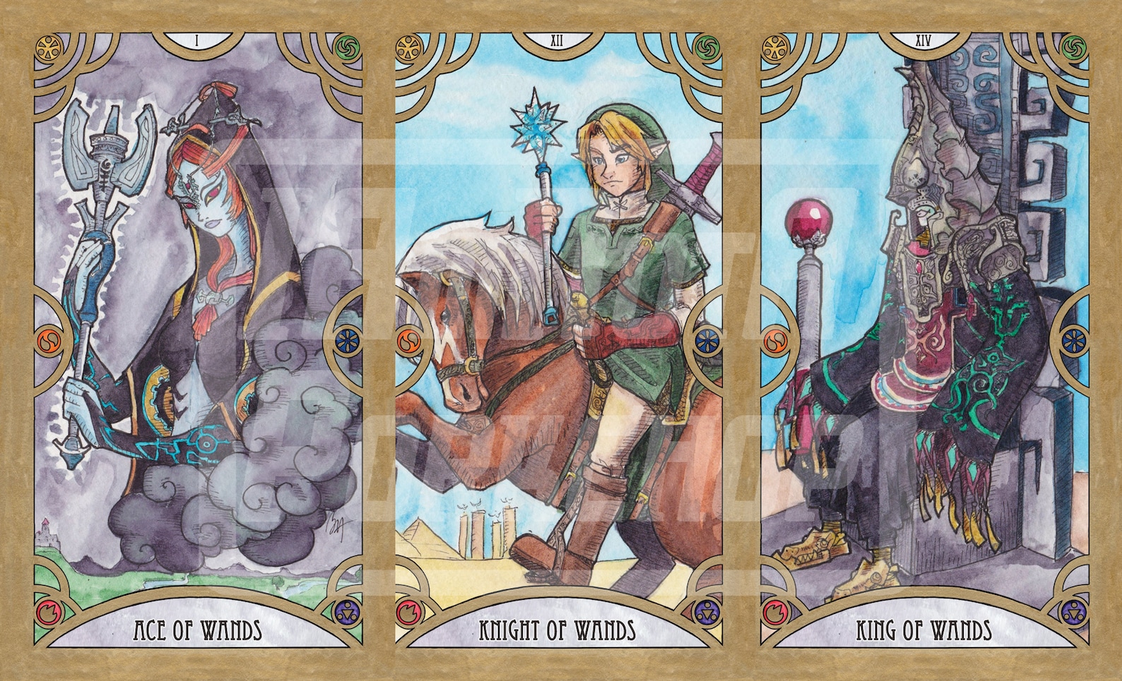 Legend of Zelda Tarot Card Deck 79 Cards Major and Minor Arcana Happy ...