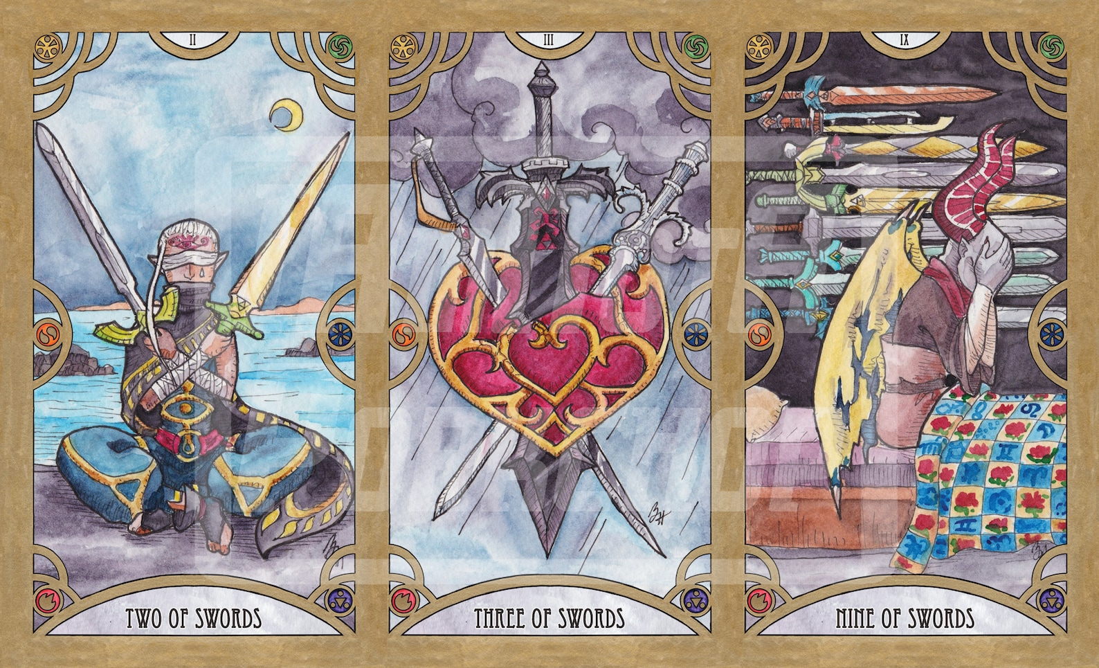 Legend of Zelda Tarot Card Deck 79 Cards Major and Minor Arcana Happy ...