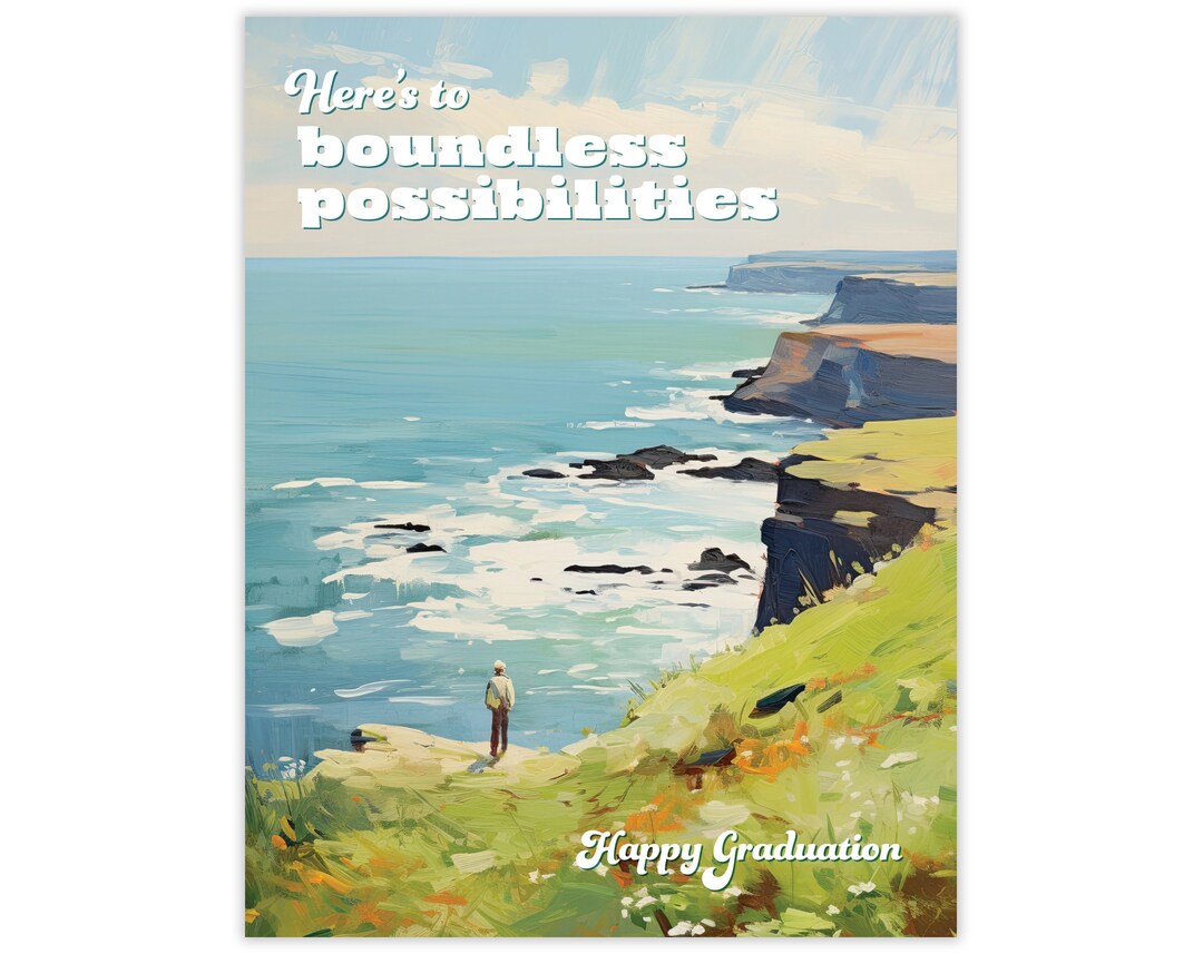 Boundless Graduation Card - Etsy