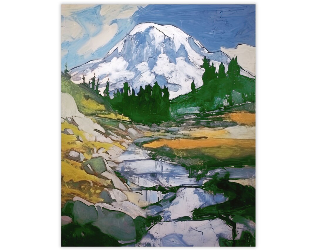 Rainier Art Print - 8 X 10 - Etsy